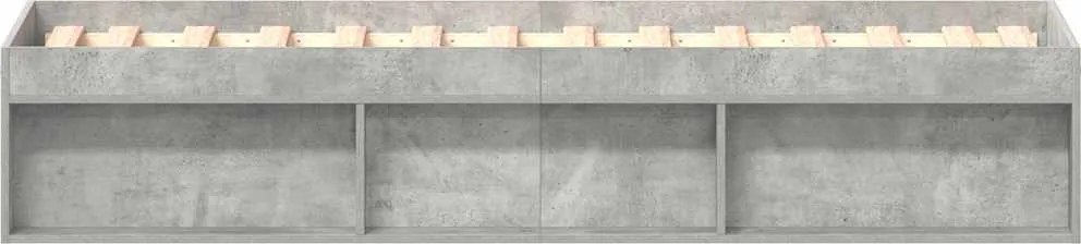 Rám postele betonově šedý 75 x 190 cm Small Single 3203848