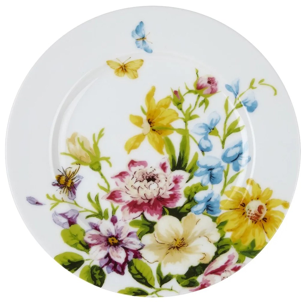 Creative Tops Katie Alice English Garden Dezertní porcelánový talíř bílý 20 cm