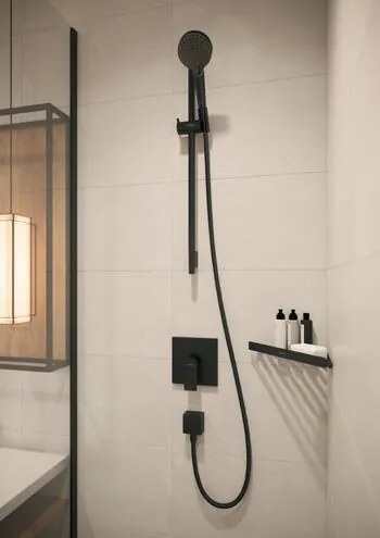 Hansgrohe Vernis Shape, sprchová baterie pod omítku, černá matná, 71668670