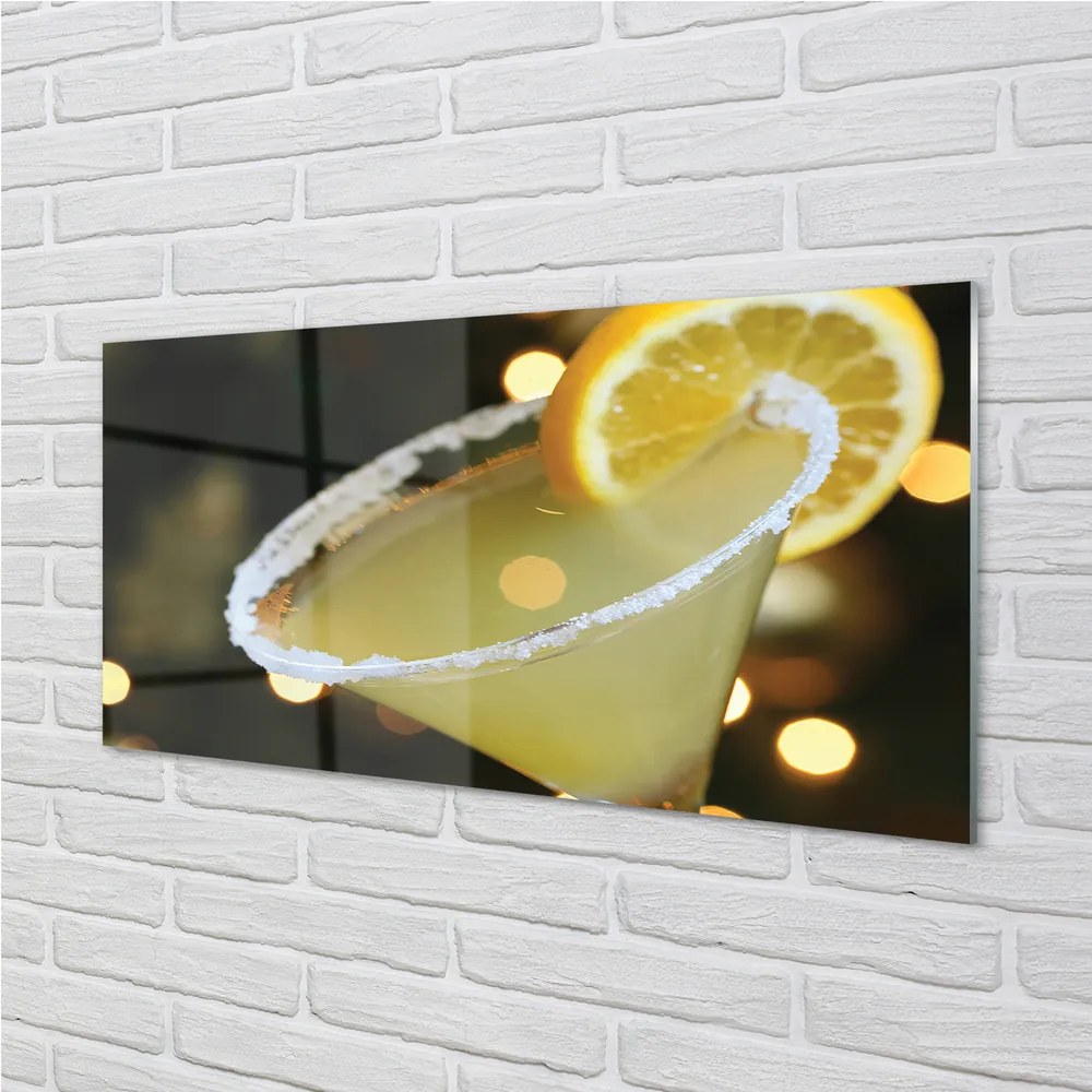 akrylový obraz koktejl citrón 100x50 cm