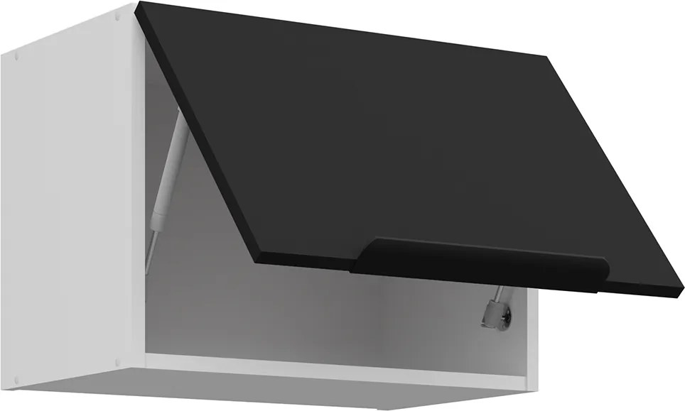 ARIA bc | horní skříňka 50 GU-36 1F výklopná | 50 cm | ANTI FINGERPRINT povrch | bílá/černá