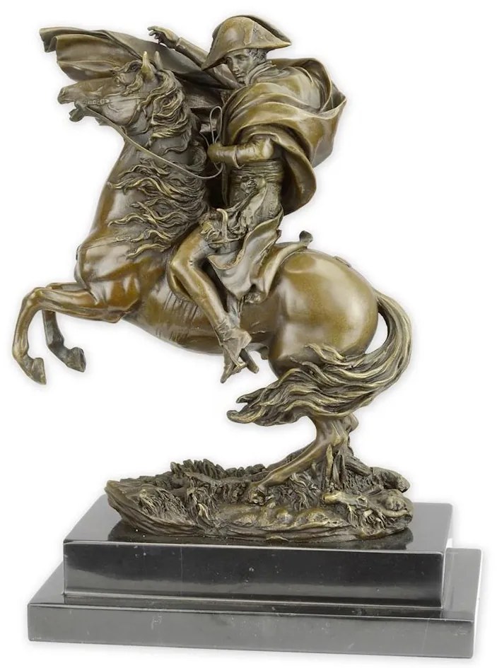 Bronzová socha - Napoleon na koni figurka vojevůdce
