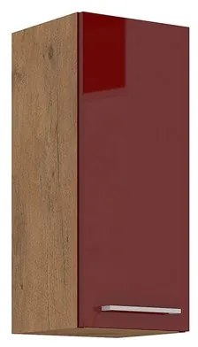 Uzavřená horní kuchyňská skříňka Woodline 30 G-72 1F, Barva: dąb lancelot / dark wood