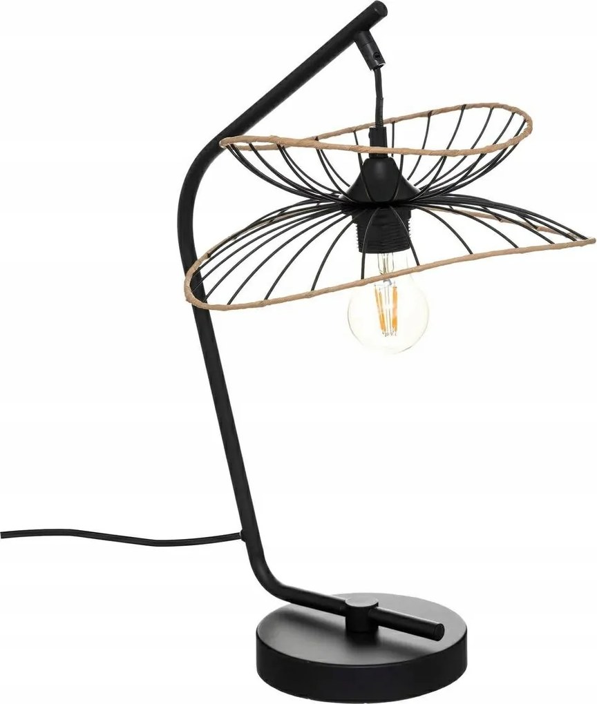Stolní Lampa Alara černá Kovová 40W E27