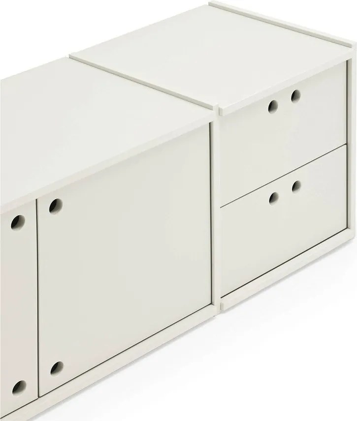 Krémový TV stolek 157x42x40 cm Wally – Teulat