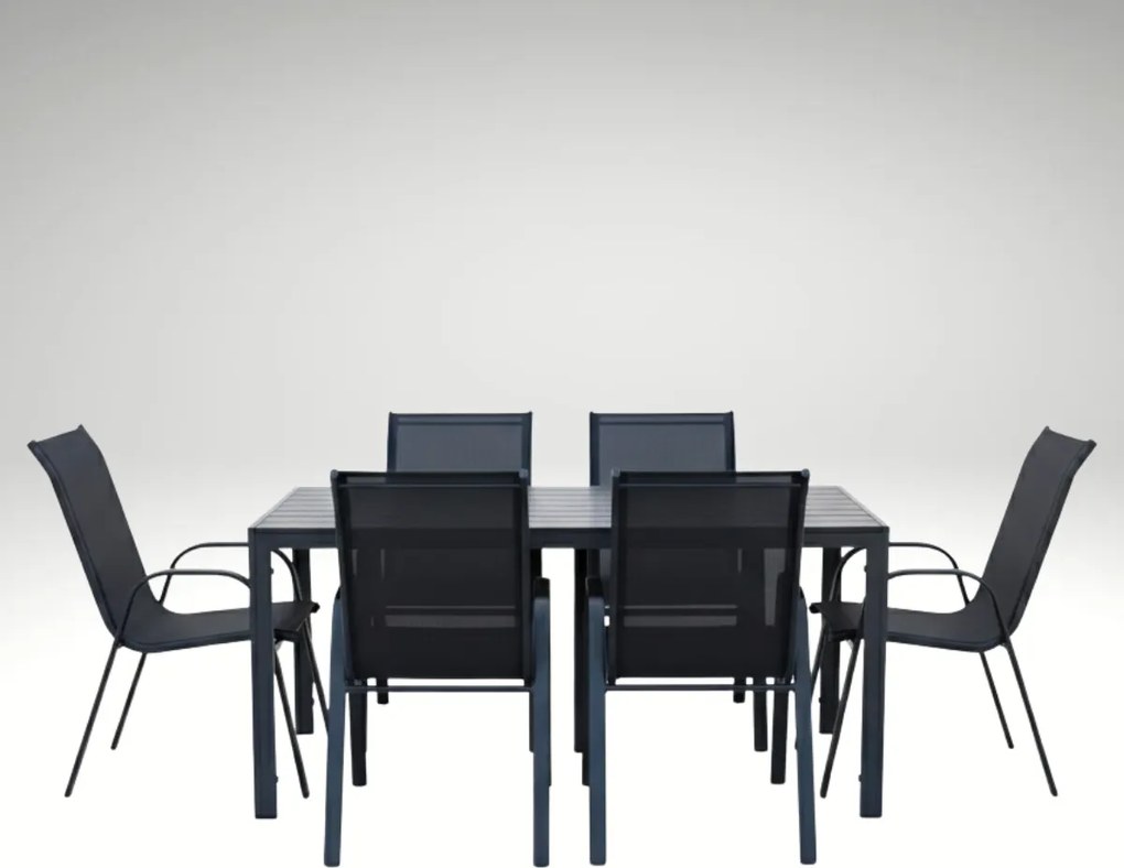 Vikio Venkovní zahradní set 140x80 pro 6 osob DK304 antracit