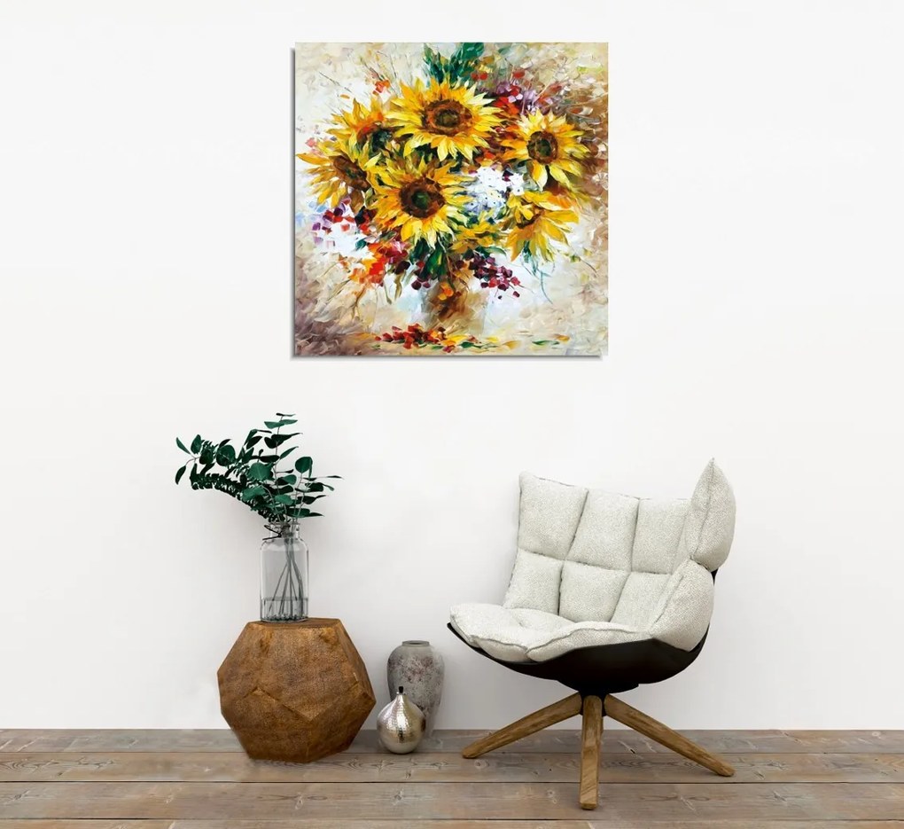 Obraz na plátně Sunflowers KC265 45x45 cm