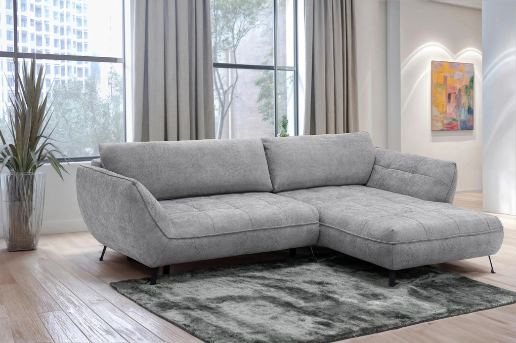 XXXLutz ROHOVÁ SEDAČKA, textil, šedá MID.YOU - Sedací soupravy - 000694008610