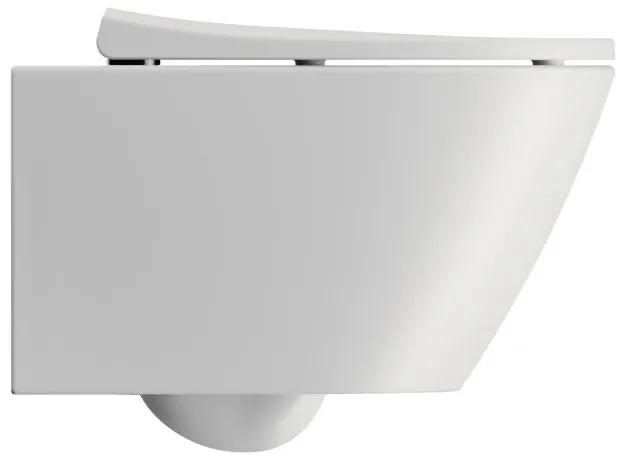 GSI MODO závěsná WC mísa, Swirlflush, 37x52cm, bílá dual-mat 981609