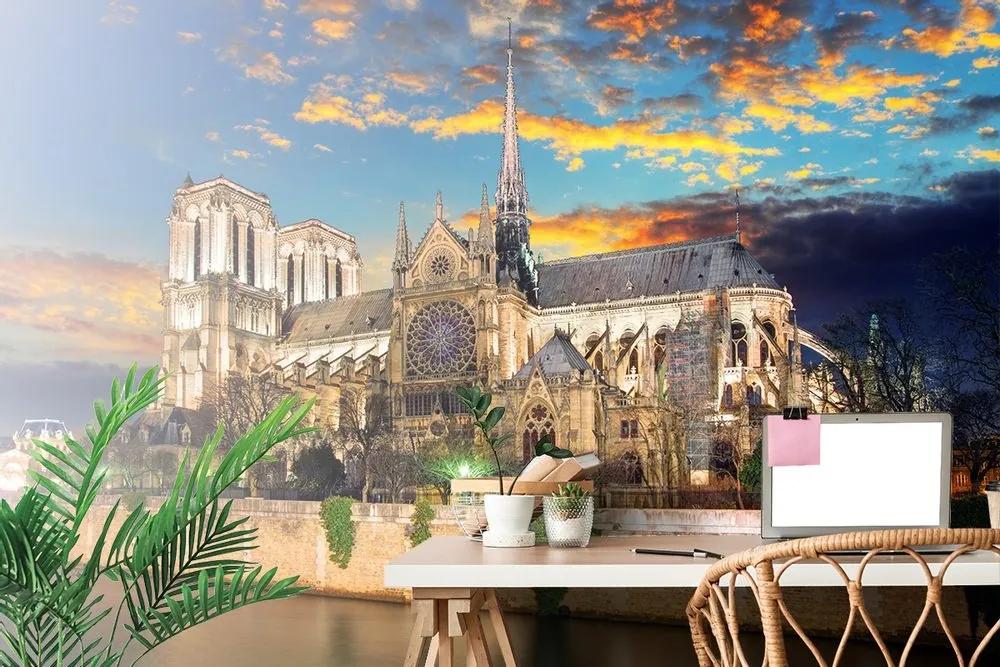Samolepící fototapeta katedrála Notre Dame - 375x250 cm