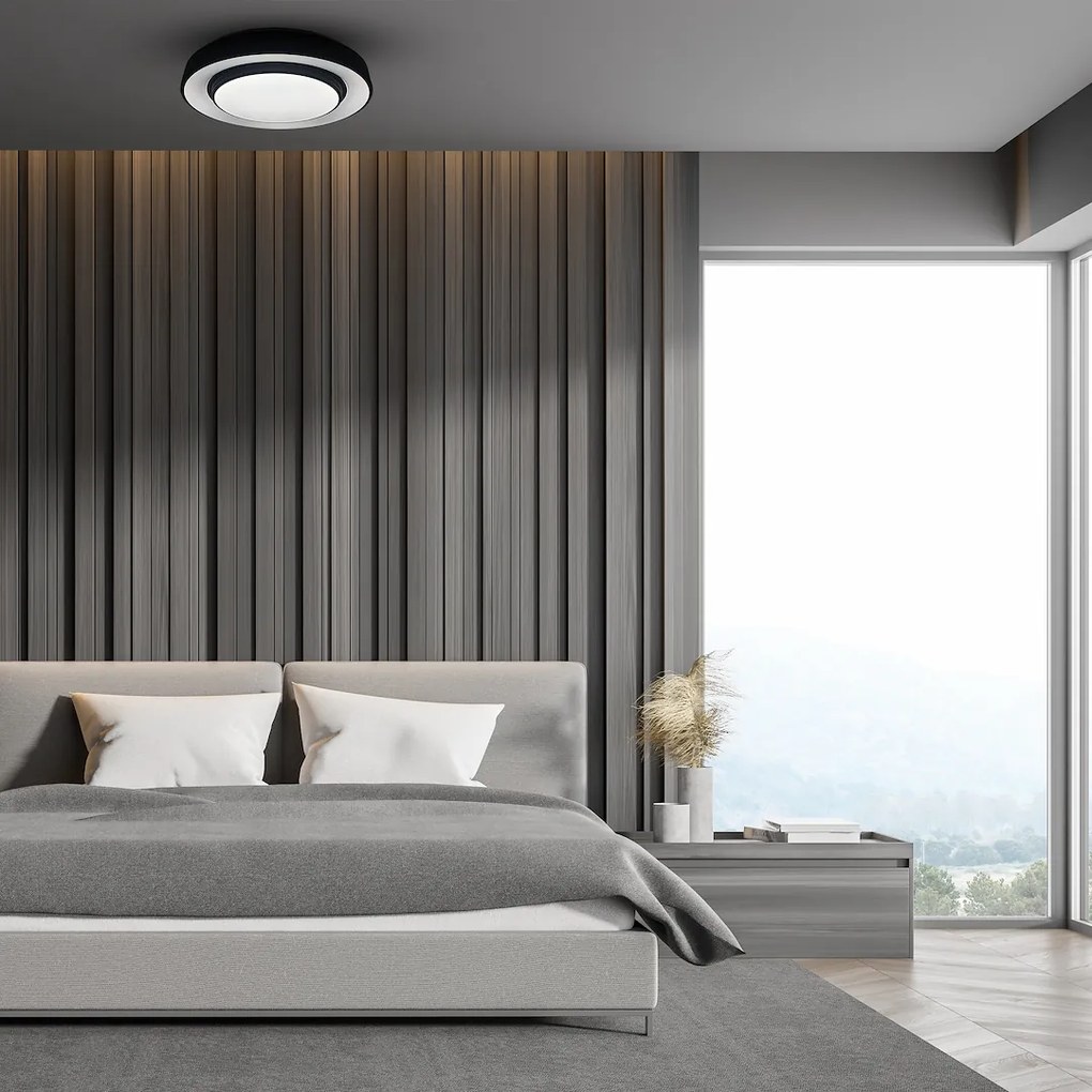 Stropní LED svítidlo Naomi Smart, 1x LED 24w, 3000-6000k, b, RGB, s ovladačem
