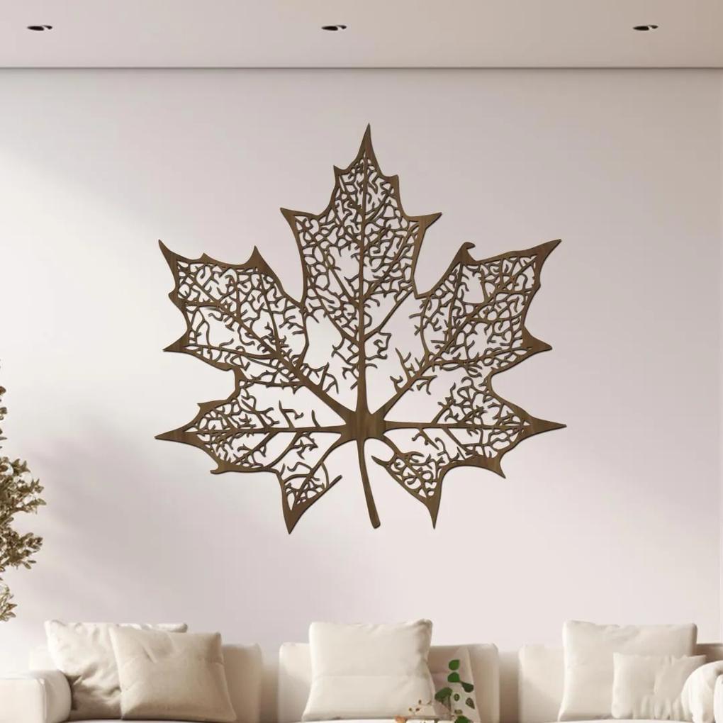 dřevo života Dřevěná dekorace na stěnu Podzimí list Rozměry (cm): 40x40, Barevný vzor: Buk