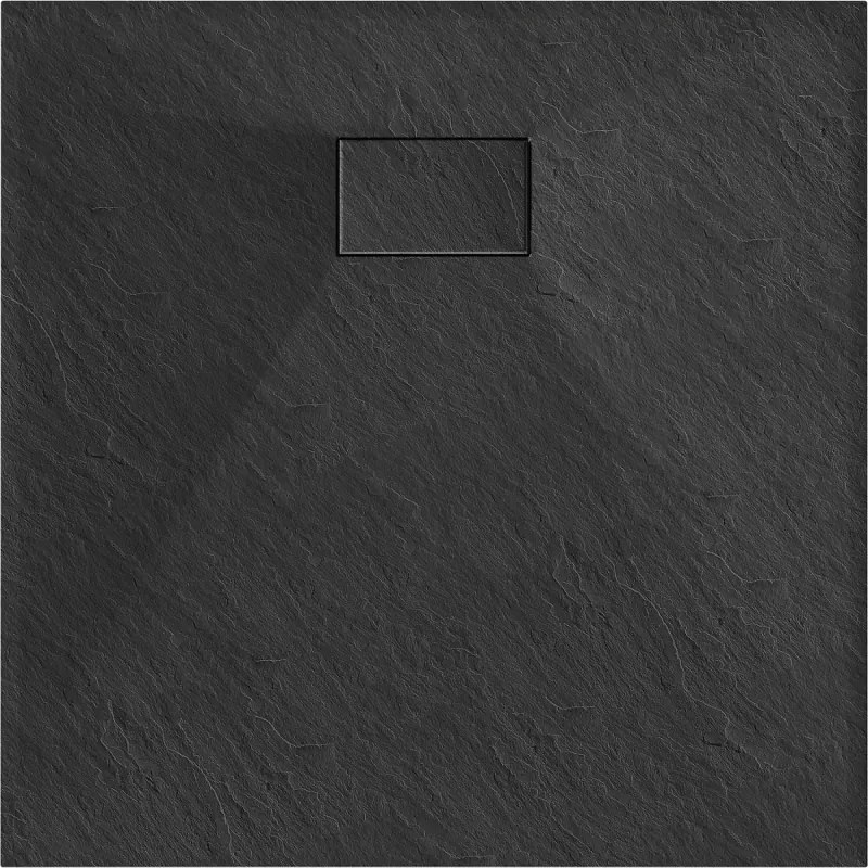 Mexen Hugo, SMC čtvercová sprchová vanička 80 x 80 cm, černá matná, 42708080