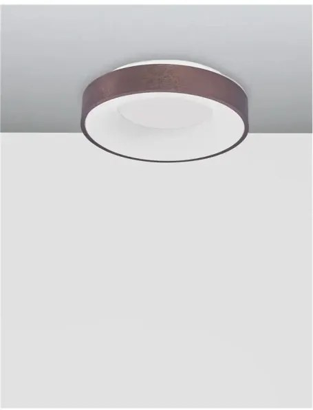 Stropní svítidlo LED se stmíváním Rando Thin 38 3000K hnědá