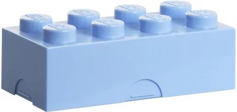 Lego box na svačinu - bledě modrá