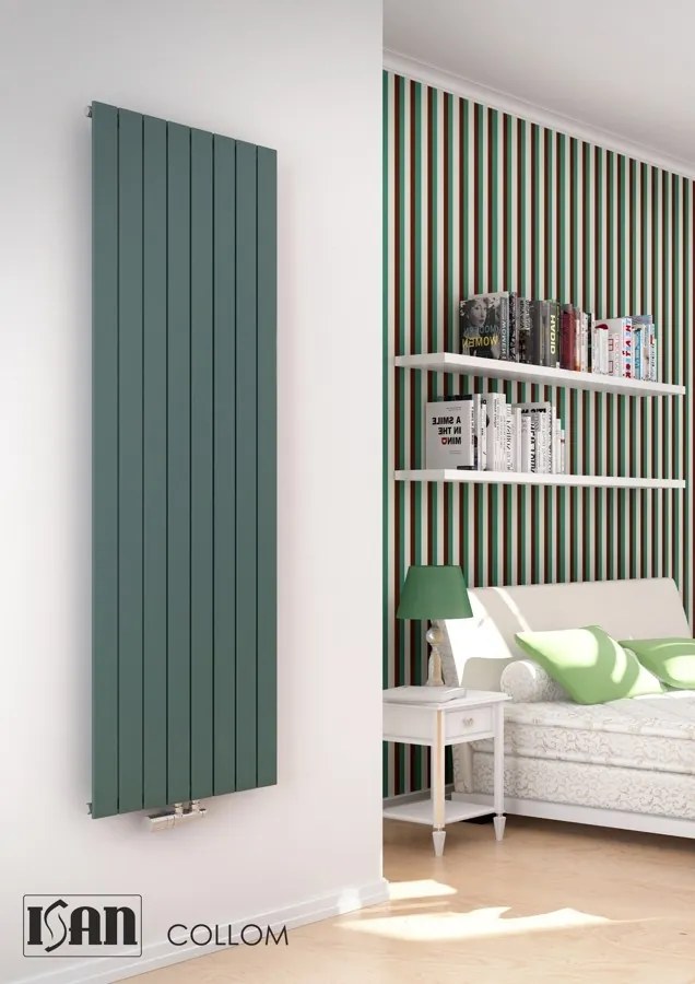 Isan Collom 1800 x 450 mm koupelnový radiátor bílý