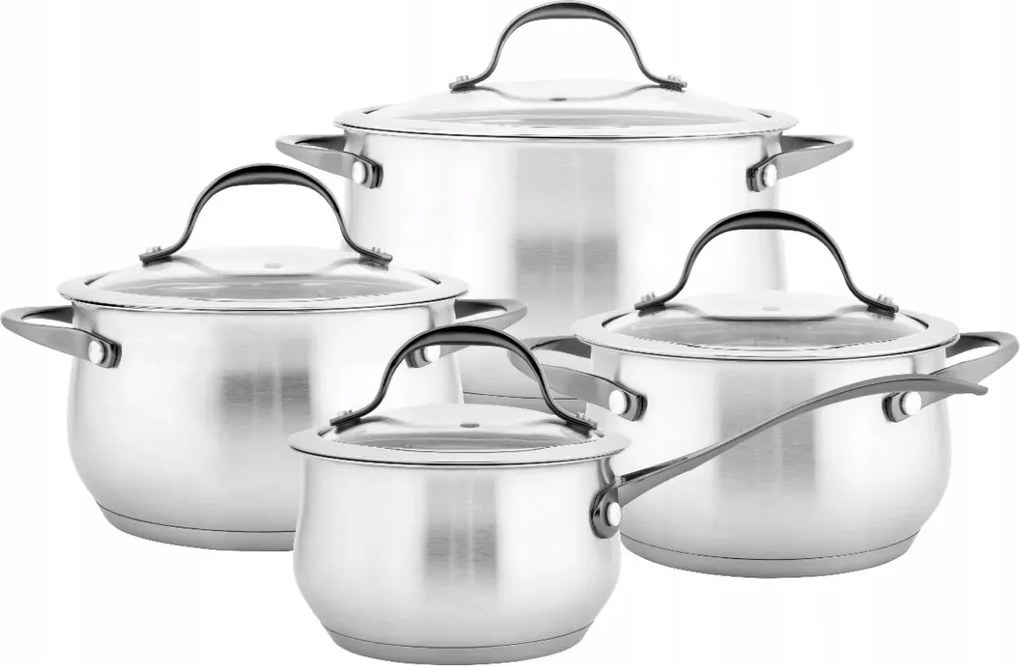 Sada hrnců Altom Design Aldo nerezová ocel 8 dílů