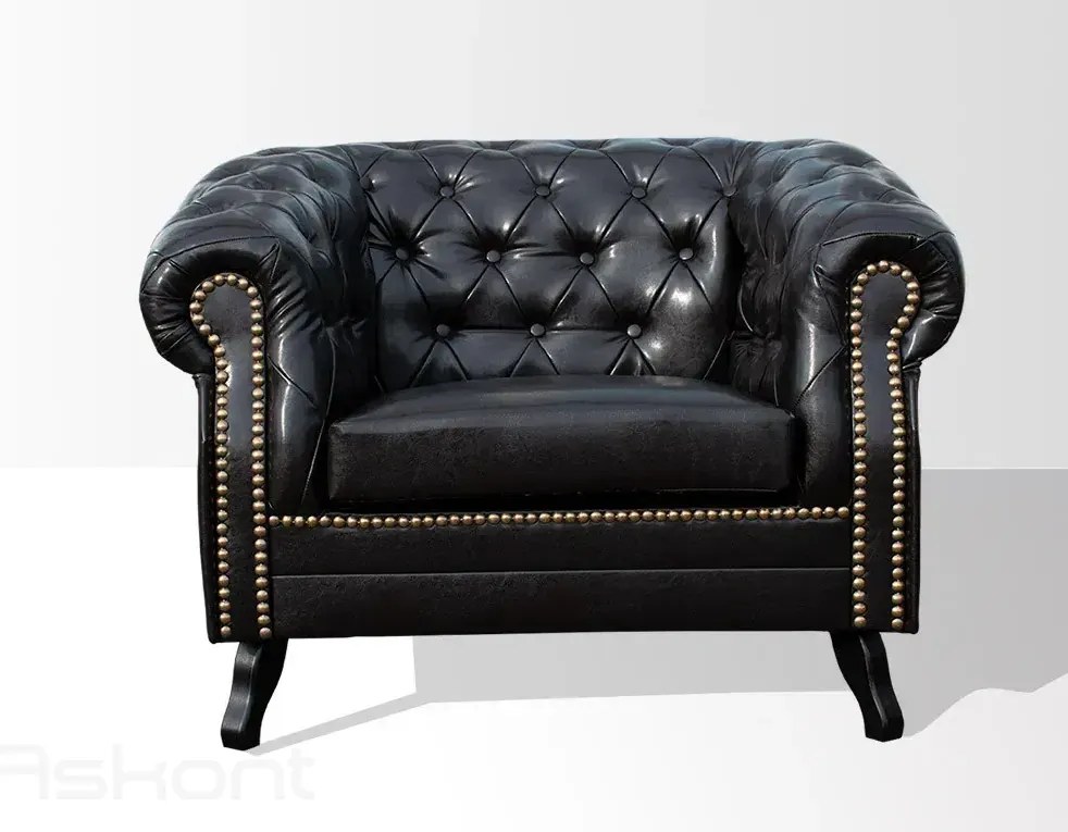 Askont Chesterfield Bristol: Křeslo 1M Antique Brown