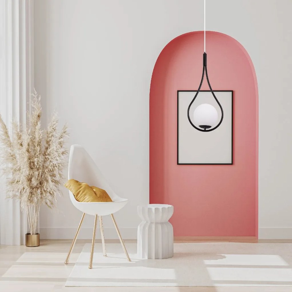 Toolight Závěsné osvětlení Modern D16 G111-1W černé