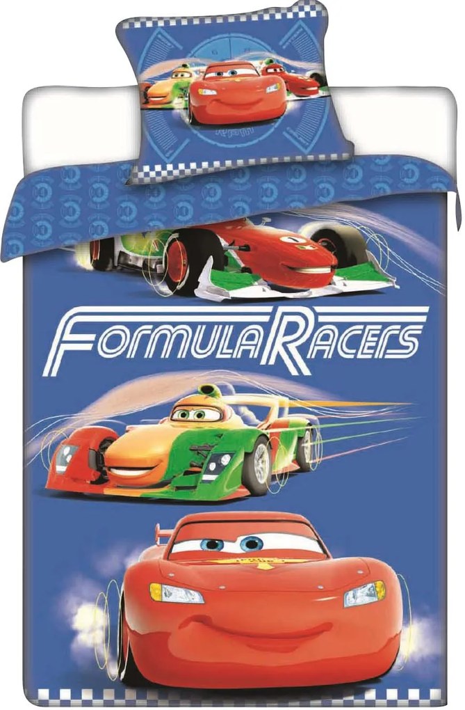 DĚTSKÉ POVLEČENÍ DO VELKÉ POSTELE CARS RACERS