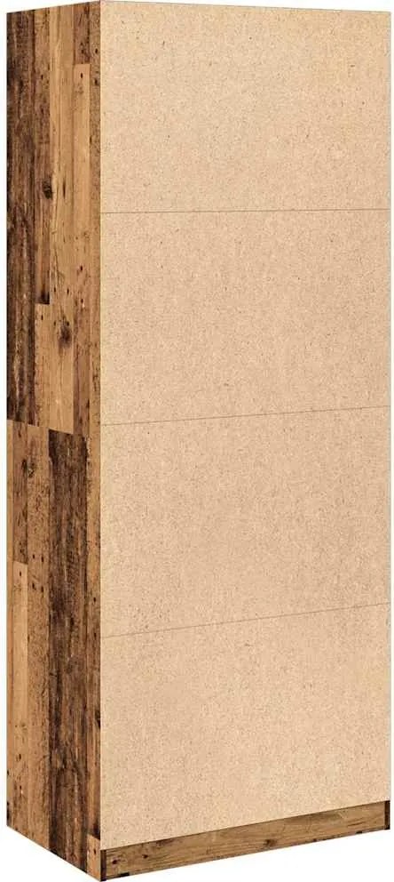 Šatní skříň old wood 80 x 50 x 200 cm kompozitní dřevo 3307754