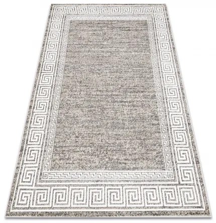 koberec MATEO 8033/944 Moderní řecký, vzor rámu strukturální šedá / velikost 160x220 cm | krásné koberce cz