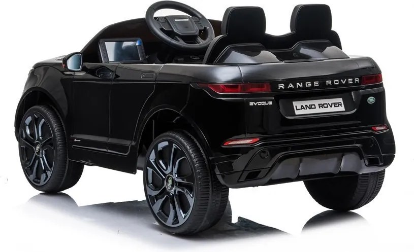 LEAN CARS Elektrické autíčko Range Rover Evoque černé lakované