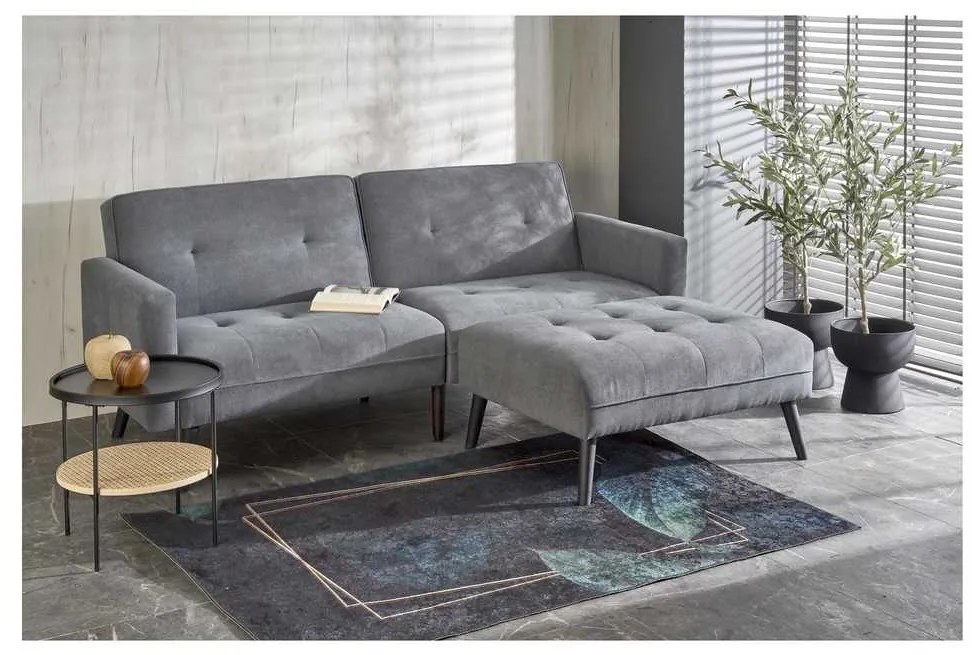 Rozkládací sedací souprava Jayden, šedá