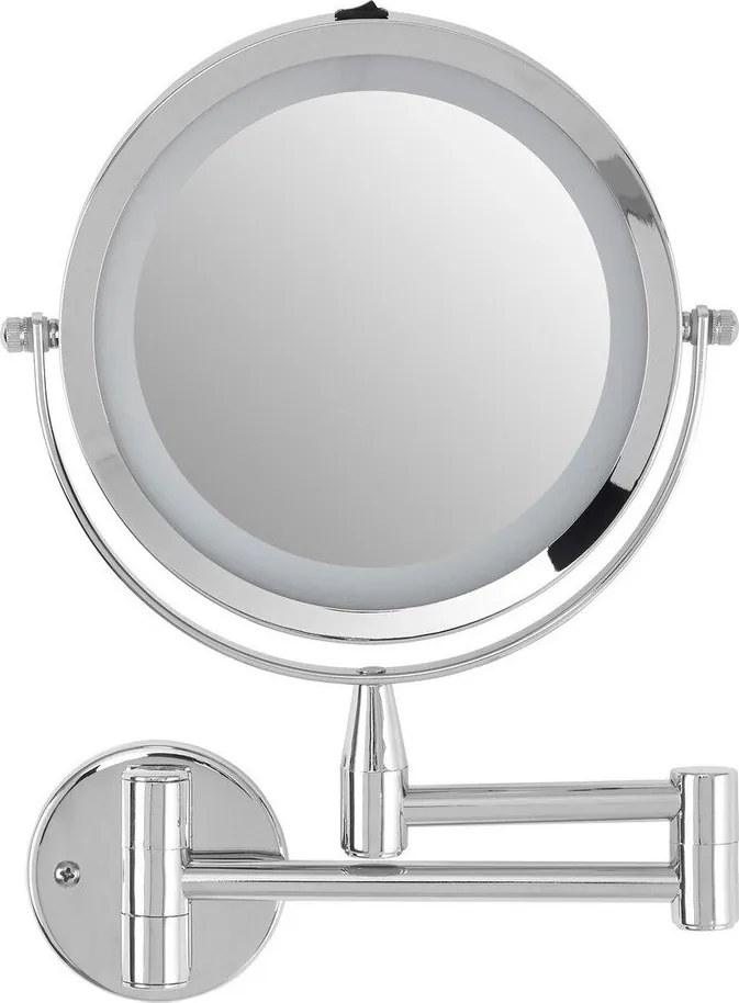 Kosmetické zrcadlo s osvětlením/zvětšovací (zvětšení 2x) 18x29 cm Cassini – Premier Housewares
