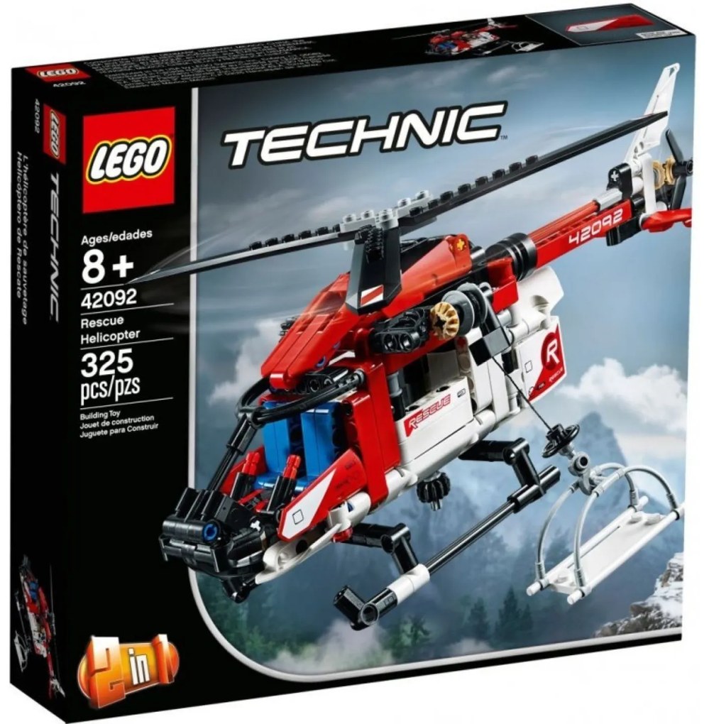 Lego stavebnice lego technic 42092 záchranářský vrtulník