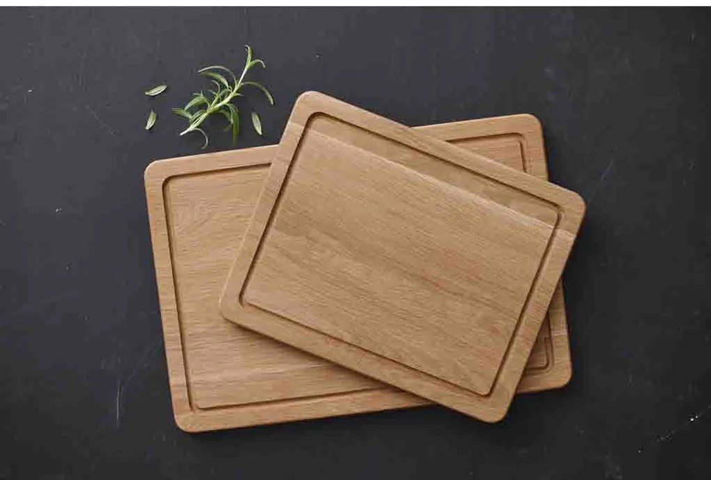 Morsø Prkénko na krájení s drážkou Foresta 35 x 28 x 2 Oak