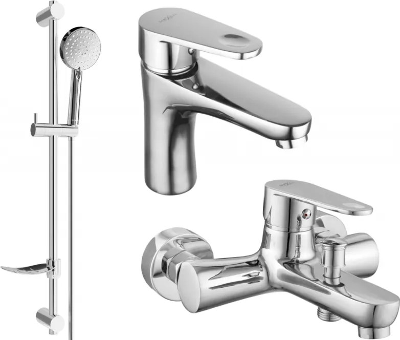 Mexen Kama DF75 vanová sada, chrom - 72503DF75-00