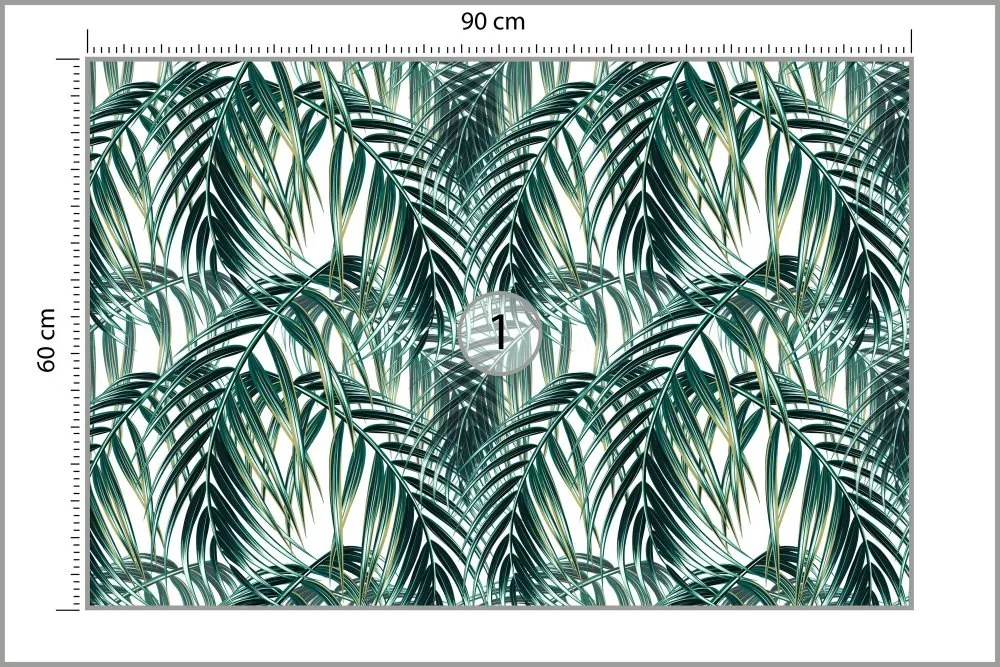 Fototapeta Palmové Listy Omyvatelný vlies 270x180