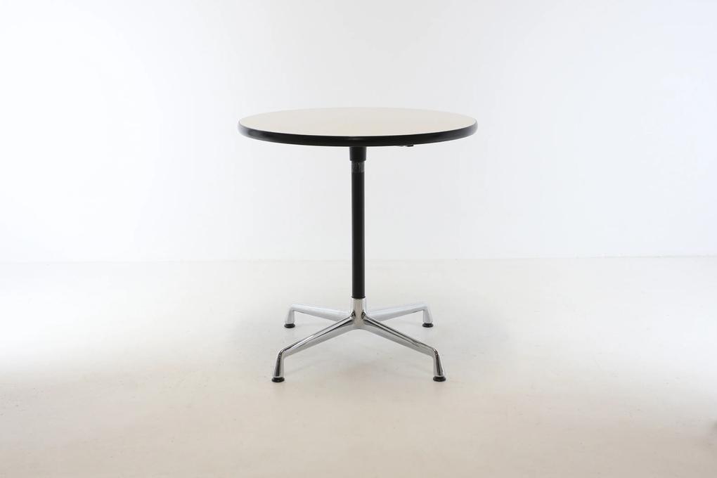 Stůl konferenční, Vitra, Eames, pr. 70cm/v72cm, bílá/alu