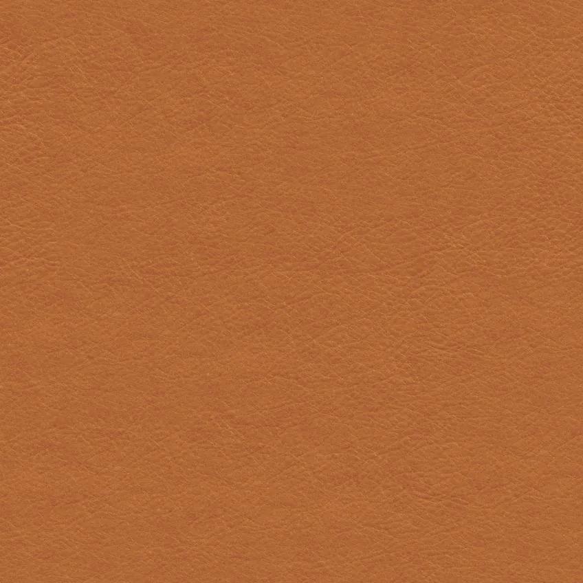 Koňakově hnědá kožená podnožka FLEXLUX STILO 50 x 45 cm