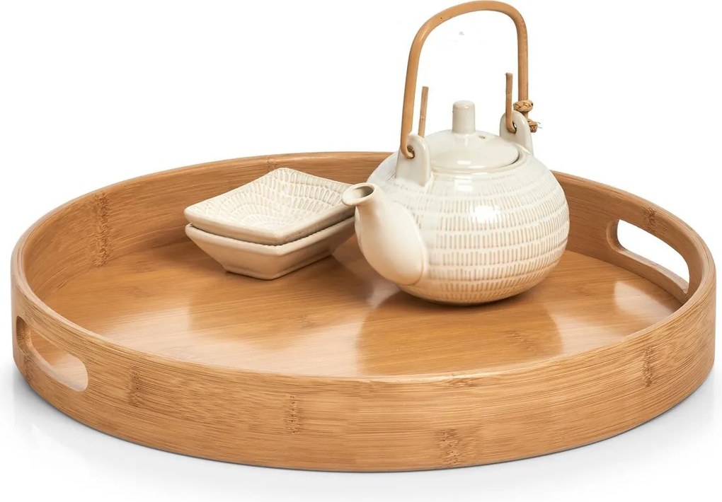 Servírovací tác, bambusový , Ø 38 cm, ZELLER