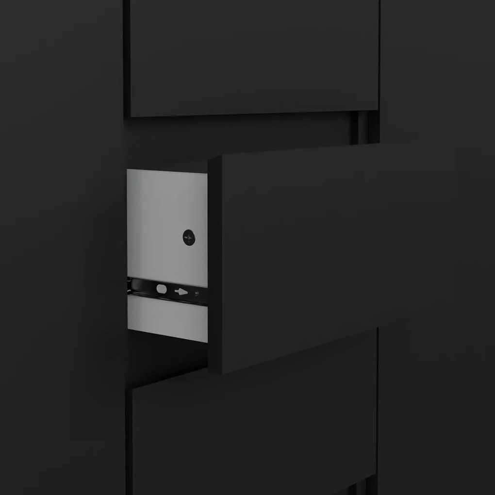 Komoda Simplicity 121 x 50 x 91 cm, černý mat