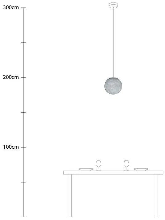 creative cables Stínidlo tvaru koule z polyesterového vlákna - 100% vyrobené ručně Barva komponentu: Černá Perleťová, Velikost ⌀: M - 35cm