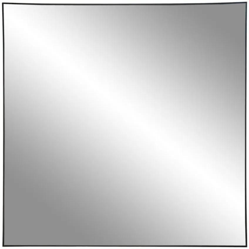 OnaDnes -20% Nordic Living Černé kovové nástěnné zrcadlo Vincent 60 x 60 cm