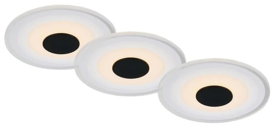 Briloner - SADA 3x LED Koupelnové podhledové svítidlo LED/6W/230V IP44 černá