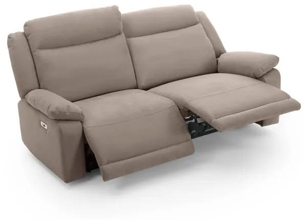 Pregio Italia sofa&relax Velká sedací souprava Comfort Provedení: 3 místná + lehátko, Vzorník látek: tekno fibra 11 brown