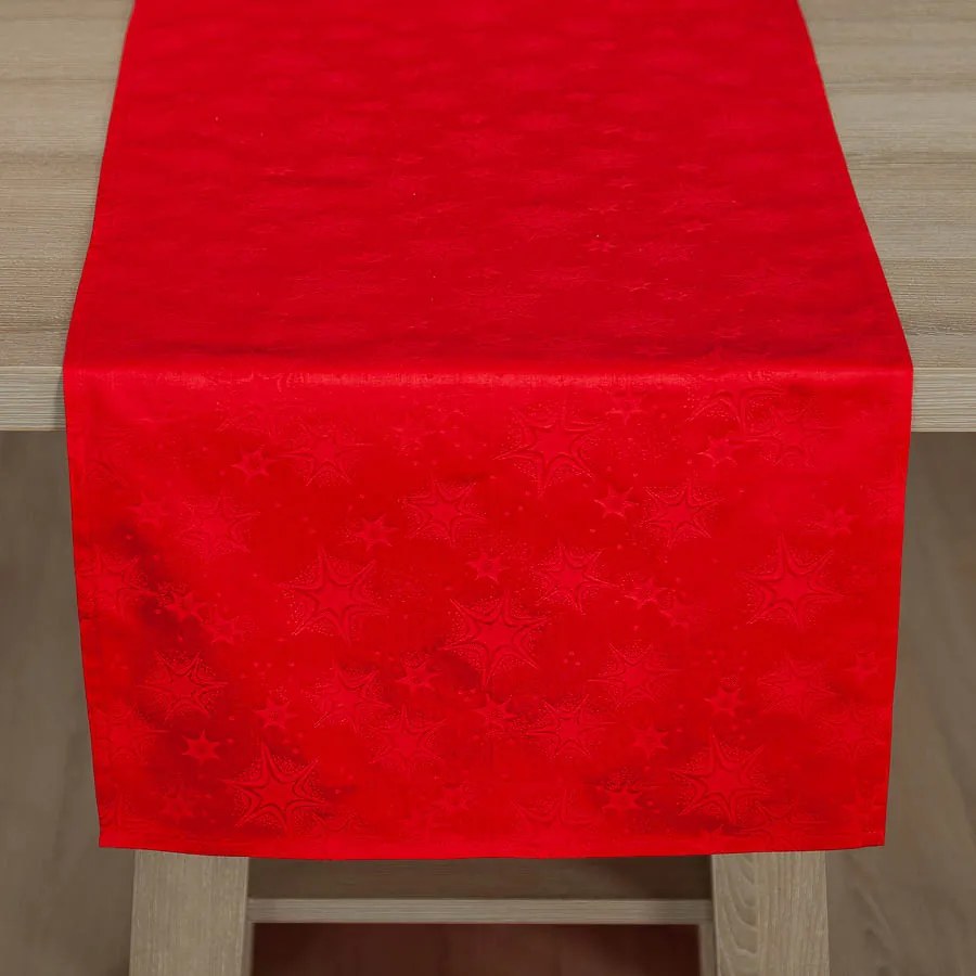 Ubrus Veba GARBO Velké vánoční hvězdy červená Velikost: 80x80 cm