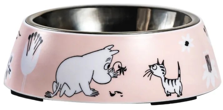 Miska pro psy Moomin Pets S, růžová