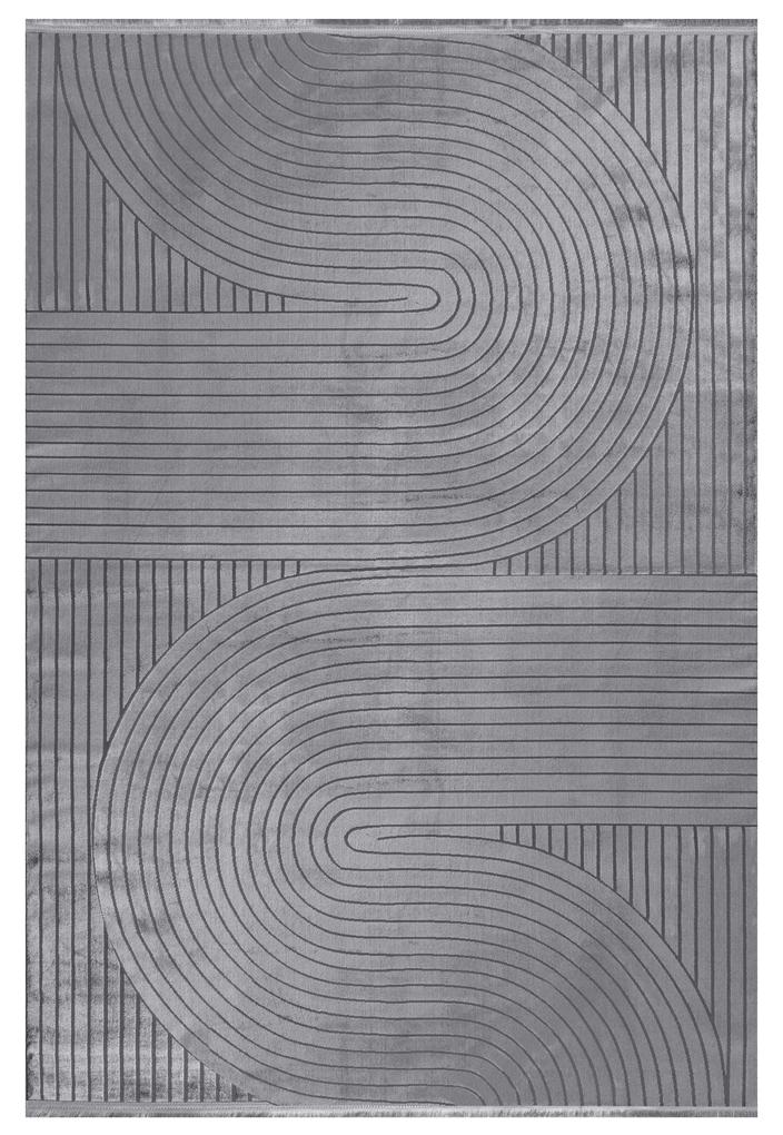 Ayyildiz Kusový koberec STYLE 8902, Šedá Rozměr koberce: 80 x 250 cm