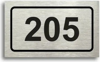 ACCEPT Číslo na dveře - typ 01 (50x30mm) - bílá tabulka - barevný tisk