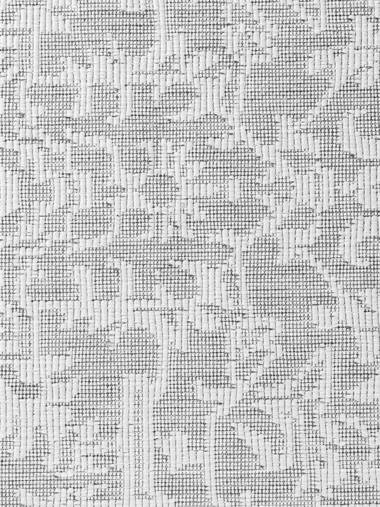 NORTHRUGS, Kusový koberec Duet Kona 106249 White/Gray - na ven i na doma, 160x230, šedá, chodba / předsíň