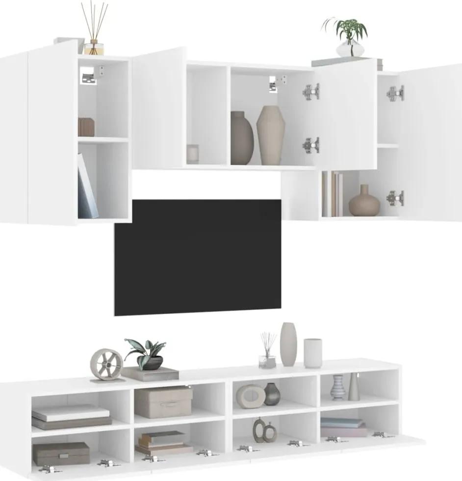 vidaXL 5dílná obývací stěna kompozitní dřevo [3216525] Barva: Betonová šedá