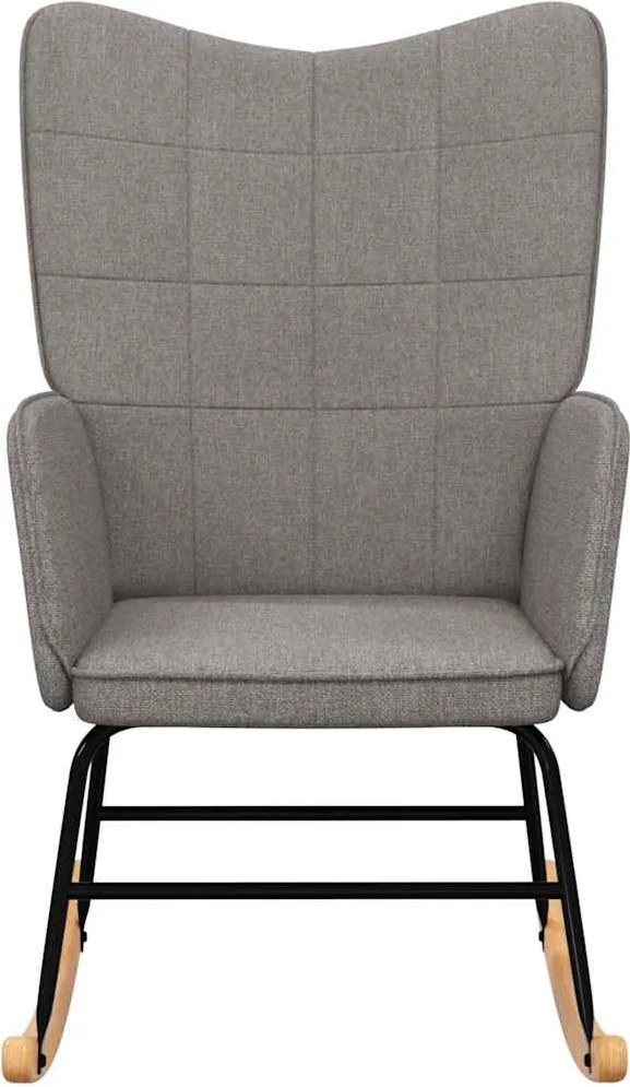 Houpací křeslo taupe textil 328016