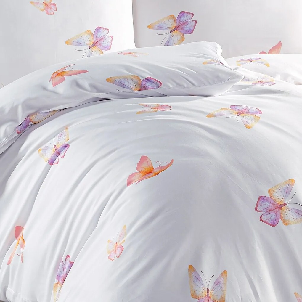 BedTex Saténové povlečení Flutter, 135 x 200 cm, 80 x 80 cm, 135 x 200 cm, 80 x 80 cm