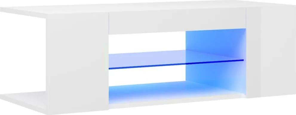 vidaXL TV skříňka s LED osvětlením 90 x 39 x 30 cm [804244] Barva: Černá